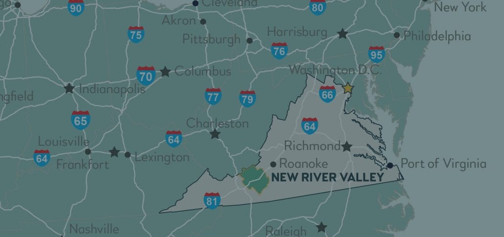 Map Header | Virginia's New River Valley